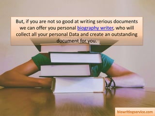 Accountant Biography Writing Help: Experience and Reliable Tips in One ...