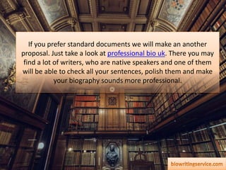 Accountant Biography Writing Help: Experience and Reliable Tips in One ...