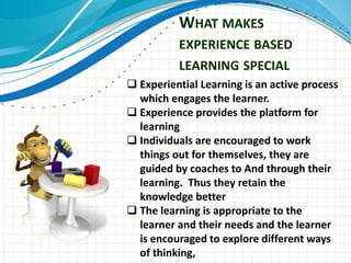 Experience based learning with LLA | PPTX