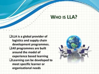 Experience based learning with LLA | PPTX