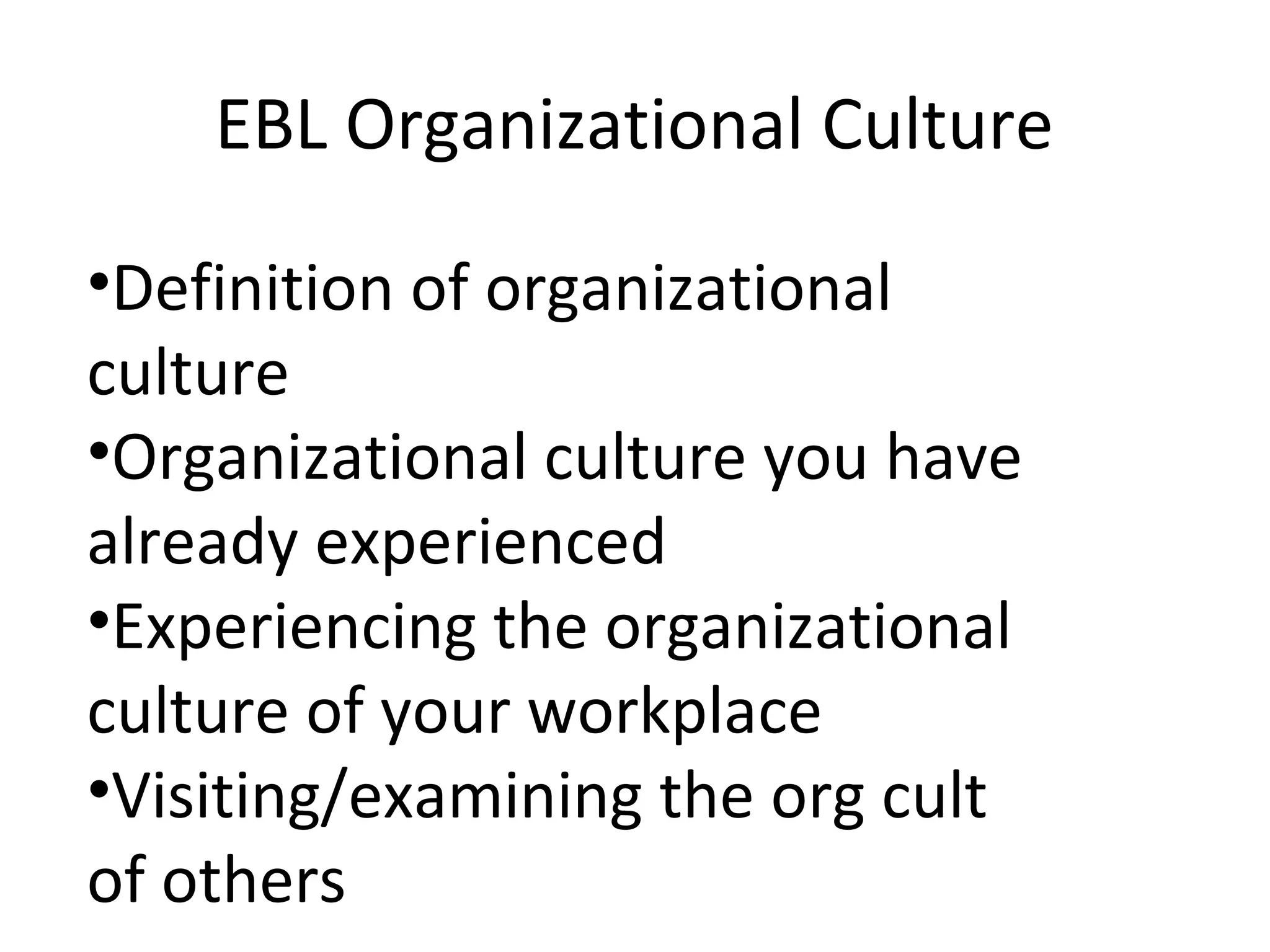 Experience based learning (ebl) | PPT