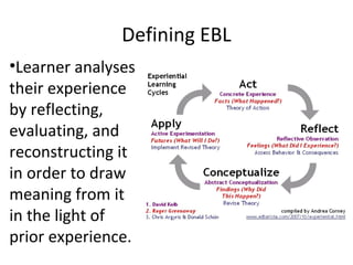 Experience based learning (ebl) | PPT