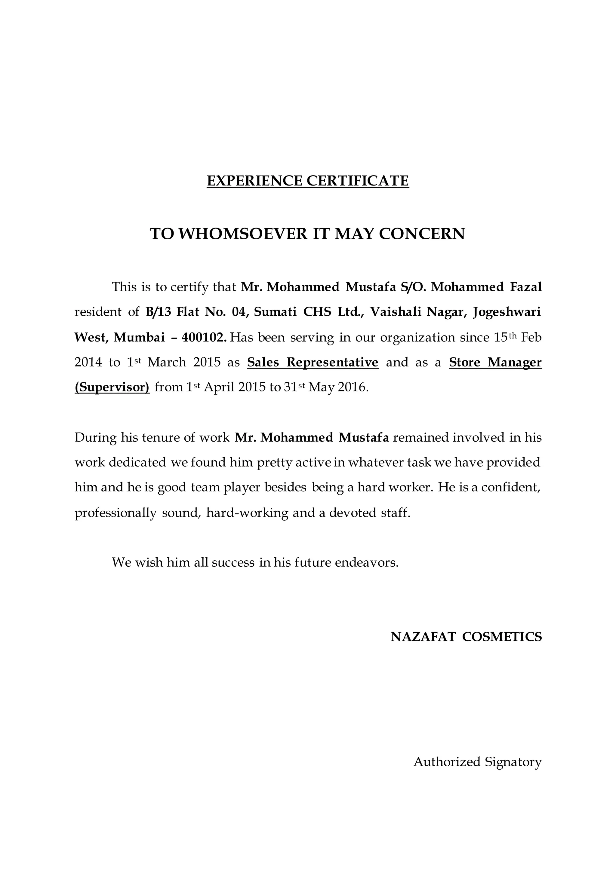 Welingkar Project ISR | DOCX
