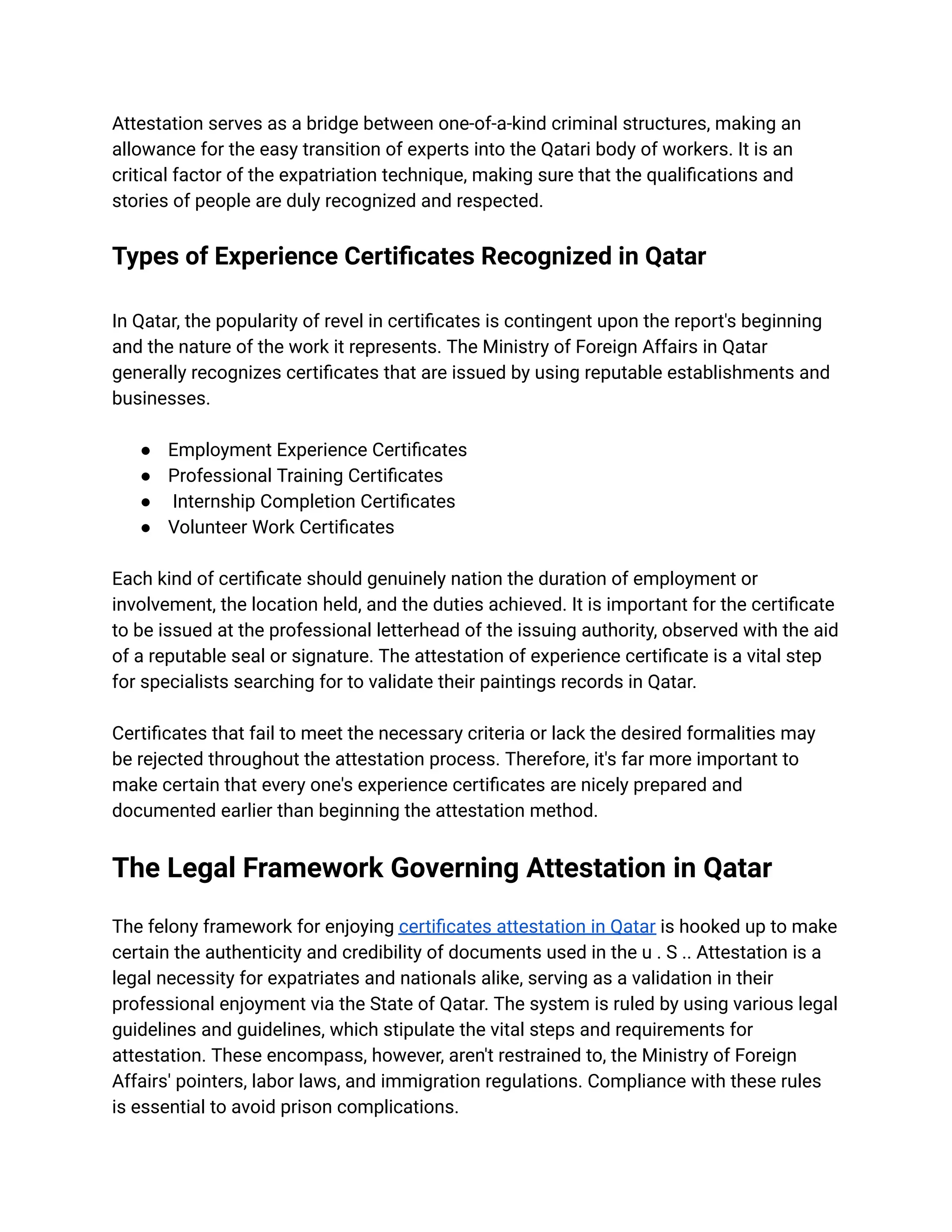 Experience Certificate Attestation in Qatar.pdf