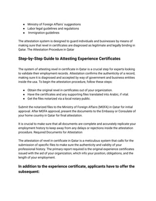 Experience Certificate Attestation in Qatar.pdf