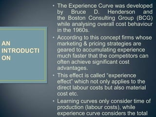 Experience curve | PPTX