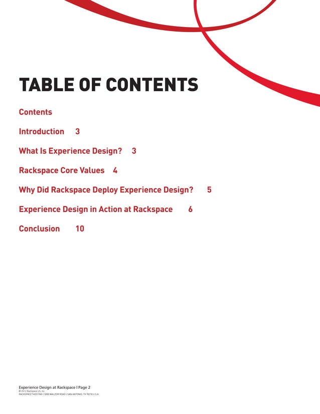 Experience Design at Rackspace | PDF | IT and Internet Support | Internet
