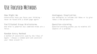 Experience design through the lens of creativity | PPT