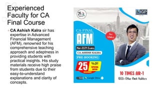 Experienced Faculty For CA Final Course.pptx