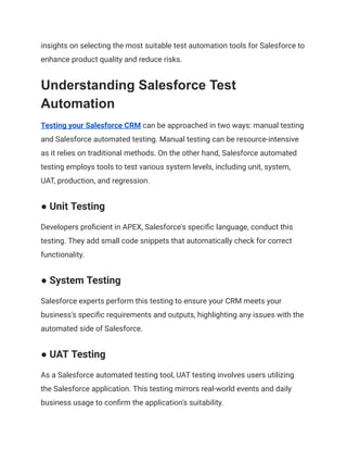 Experience Enhanced Testing with the Best Test Automation Tools for ...