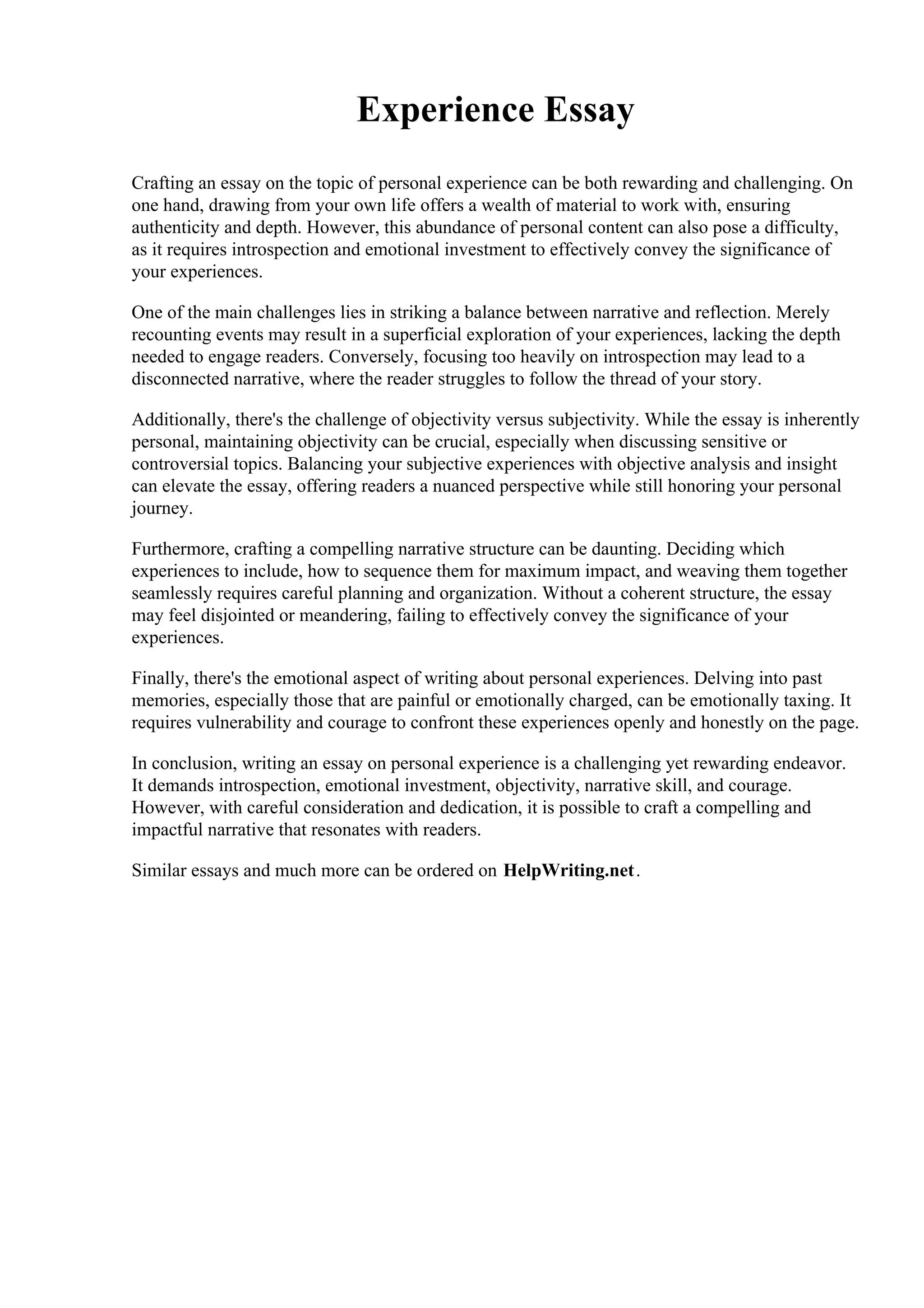 Experience Essay.pdf