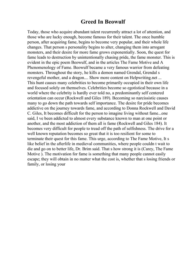 Experience Essay Examples | PDF