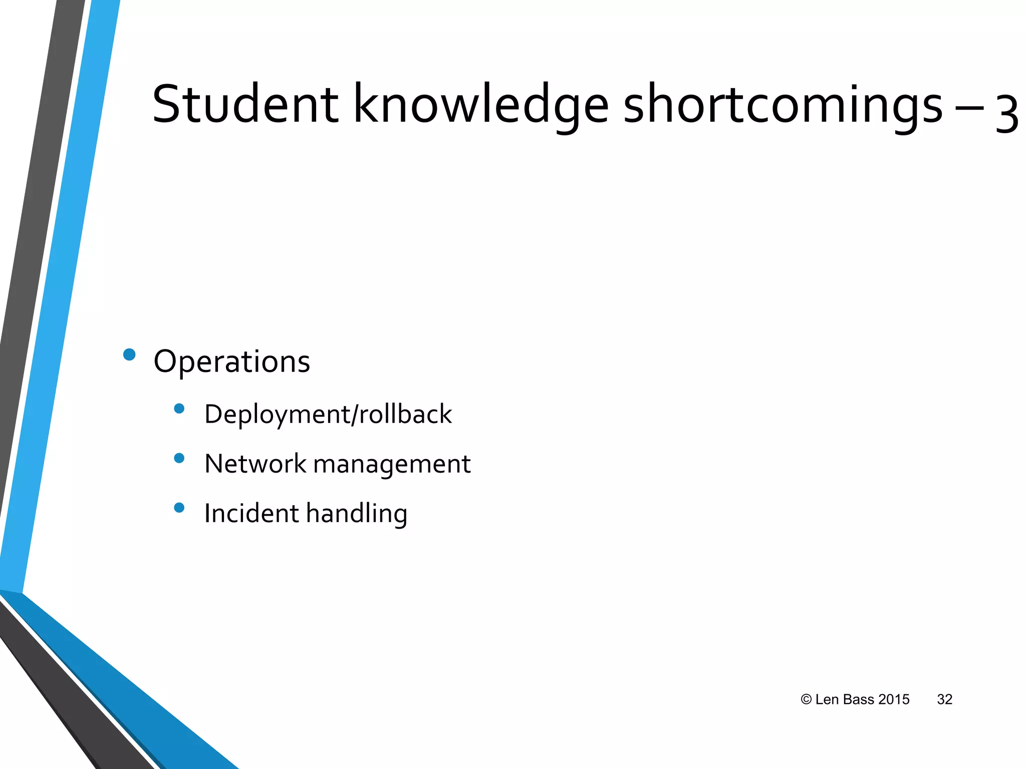 Experience in teaching devops | PPT