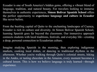 Experience Language and Culture in Ecuador - An Unforgettable Journey ...