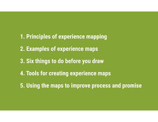 Using Experience Maps to Improve Both Promise and Process | PDF