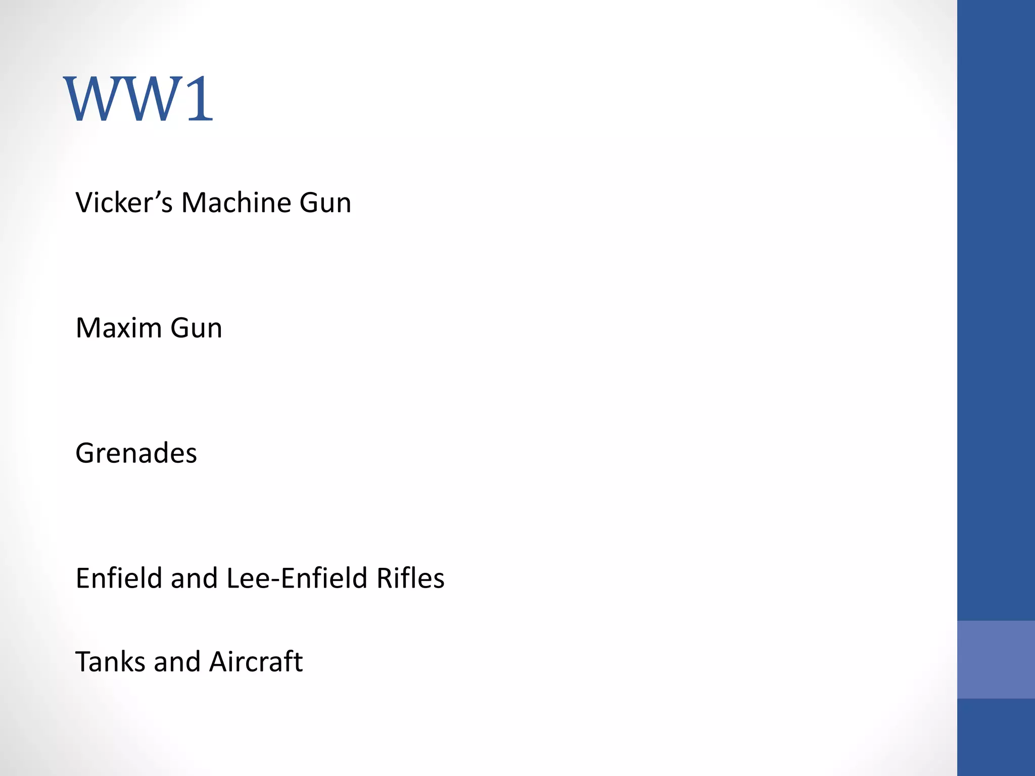 British Experience of warfare Artillery | PPT | Free Download