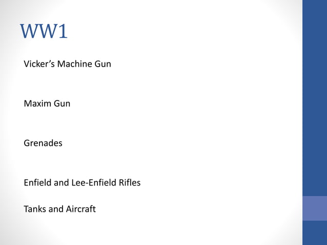British Experience of warfare Artillery | PPTX