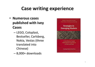 Experience On Case Writing | PDF