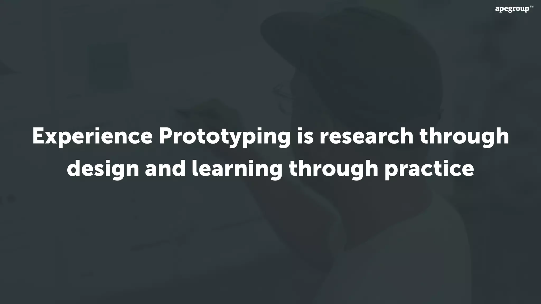 Experience prototyping | PDF