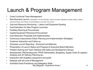 Experience Snap Shot Presentation (Design 3) | PPT | Business ...