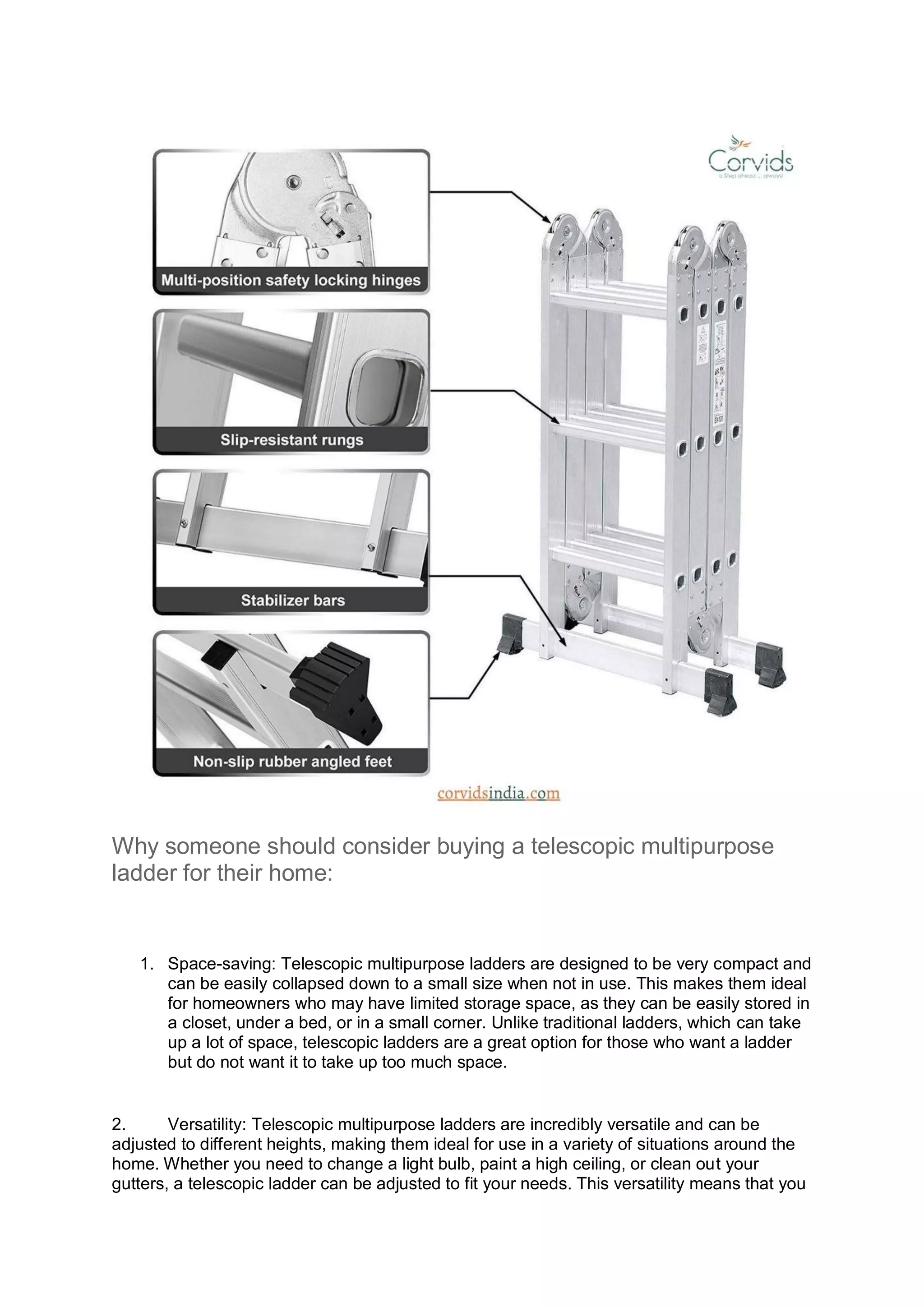 Multipurpose Ladder-The Ultimate Tool for Homeowners | PDF