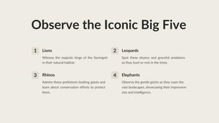 Experience the Wonders of Nature: Great Migration Safari Tours Await! | PPT