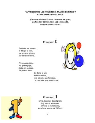 Experiencia, aprendiendo numeros y vocales | DOCX