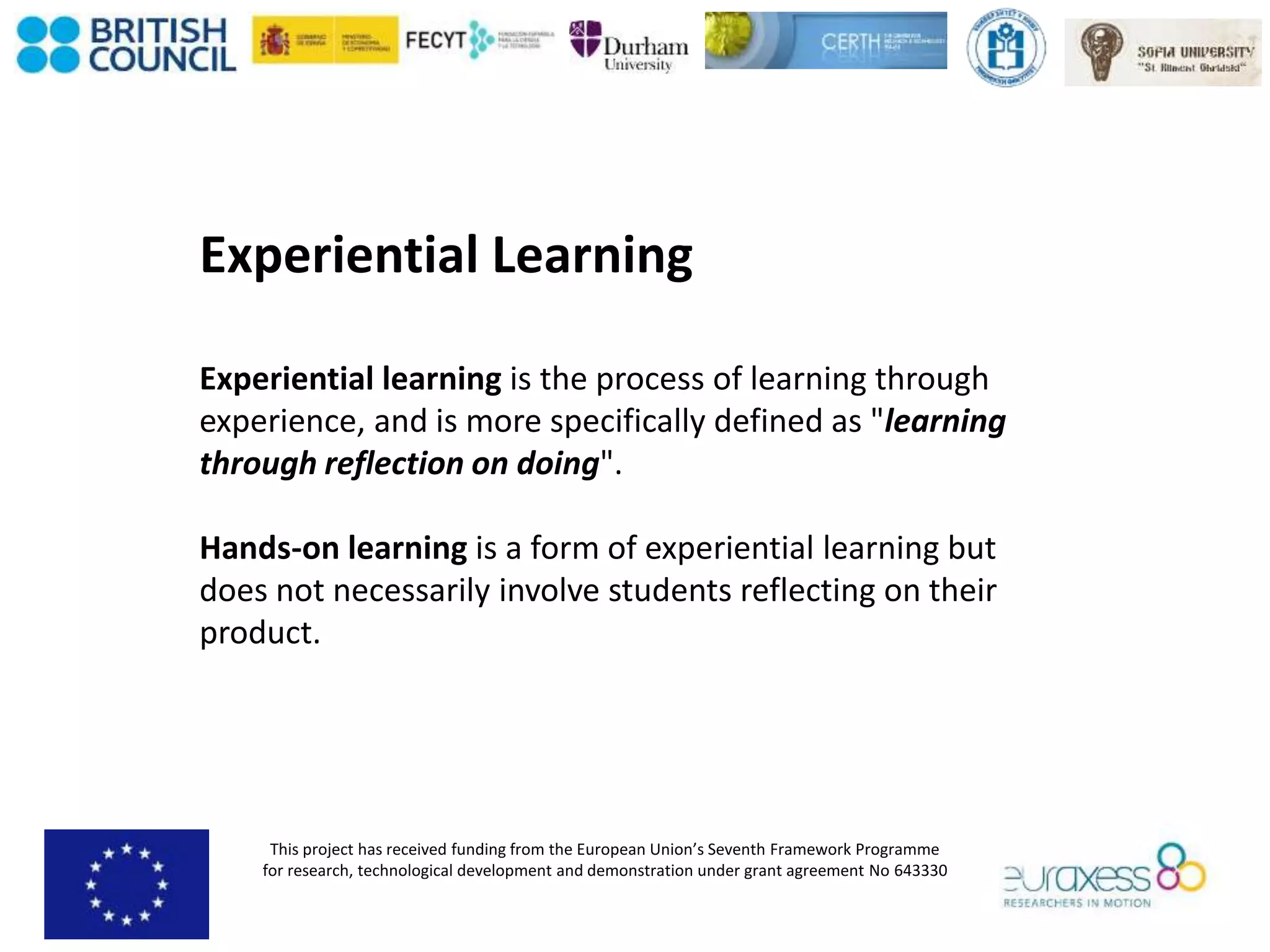 Experiencing experiential learning | PPTX | Education