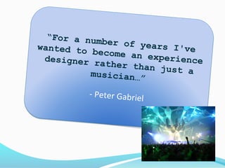 Experiential entertainment making a sense event - Derek Woodgate | PDF ...