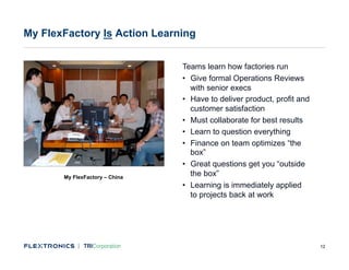 Flextronics’ Experiential Learning: Breaking Through Barriers to ...
