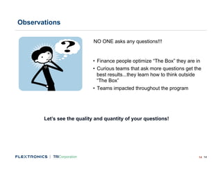 Flextronics’ Experiential Learning: Breaking Through Barriers to ...