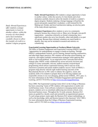 Experiential learning | PDF