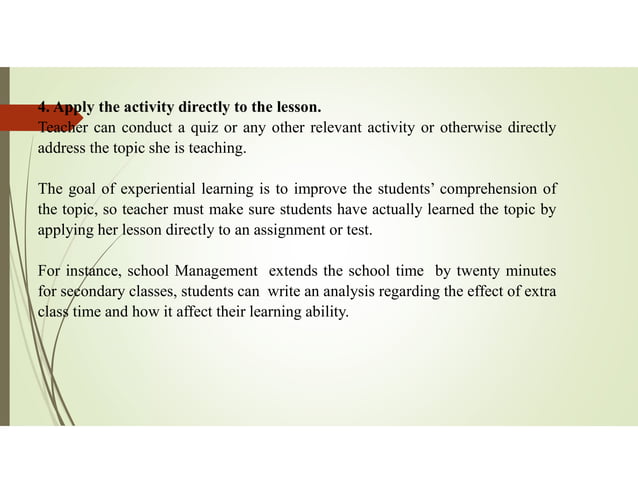 Experiential learning a Session by Dr. Nicholas Correa | PDF | Education