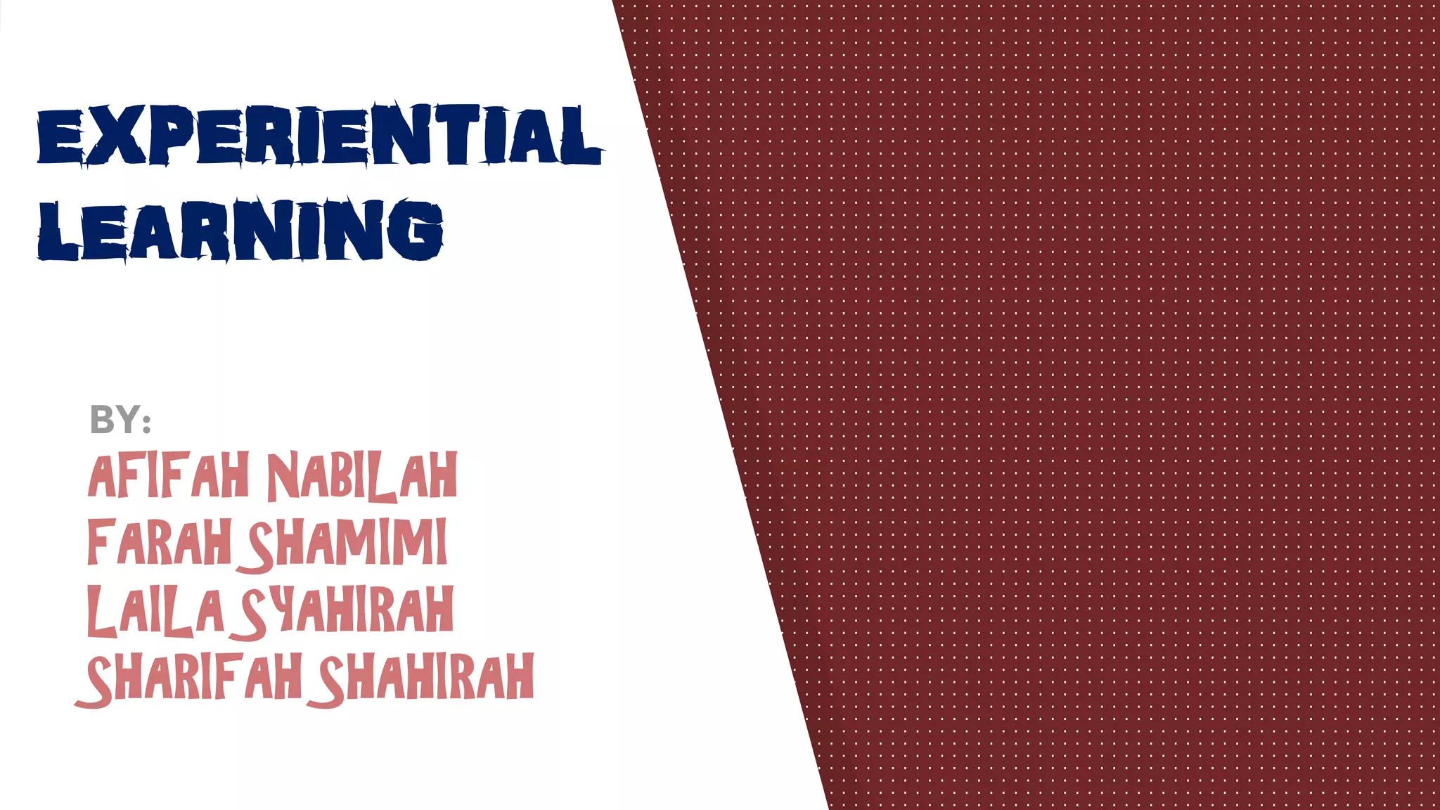 Experiential Learning (Complete) | PPTX | Malls & Shopping Centers | Attractions