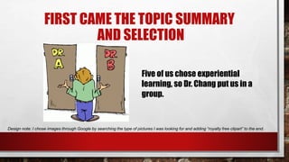 Experiential Learning Final Demonstration | PPTX