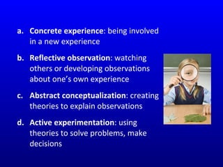 Experiential Learning & Reflection | PPT