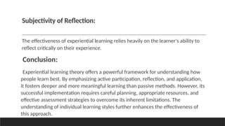 Experiential Learning Theory.pptxdddddws | PPT