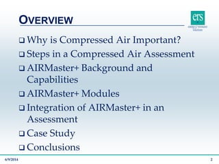 Experiential perspectives of air master+ for industrial compressed air ...