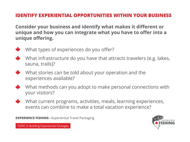 Building Experiential Packages | PPT