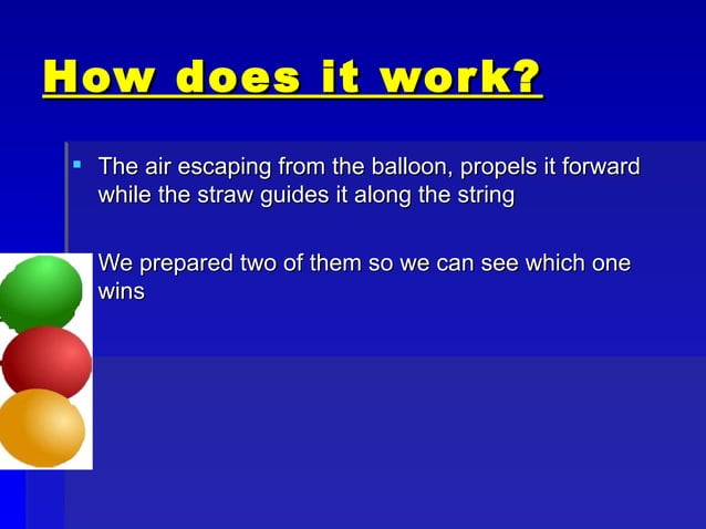 Balloon Rocket | PPT