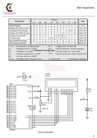 Experiment 16 x2 parallel lcd | PDF