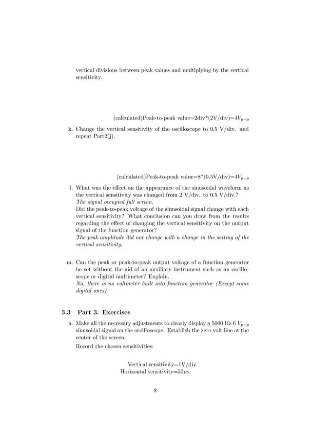 Experiment reportexample | PDF