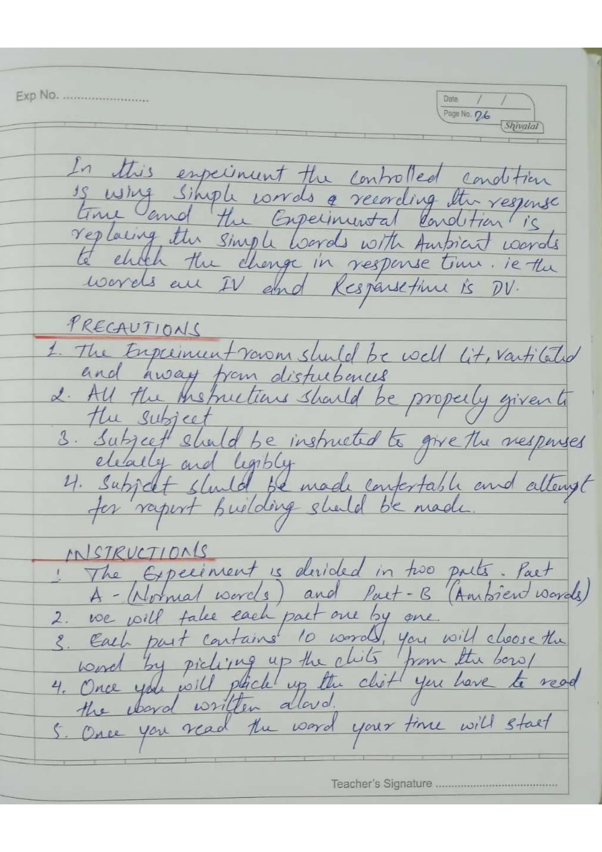 Experiment - Social Perception - Simple & Ambient Words | PDF