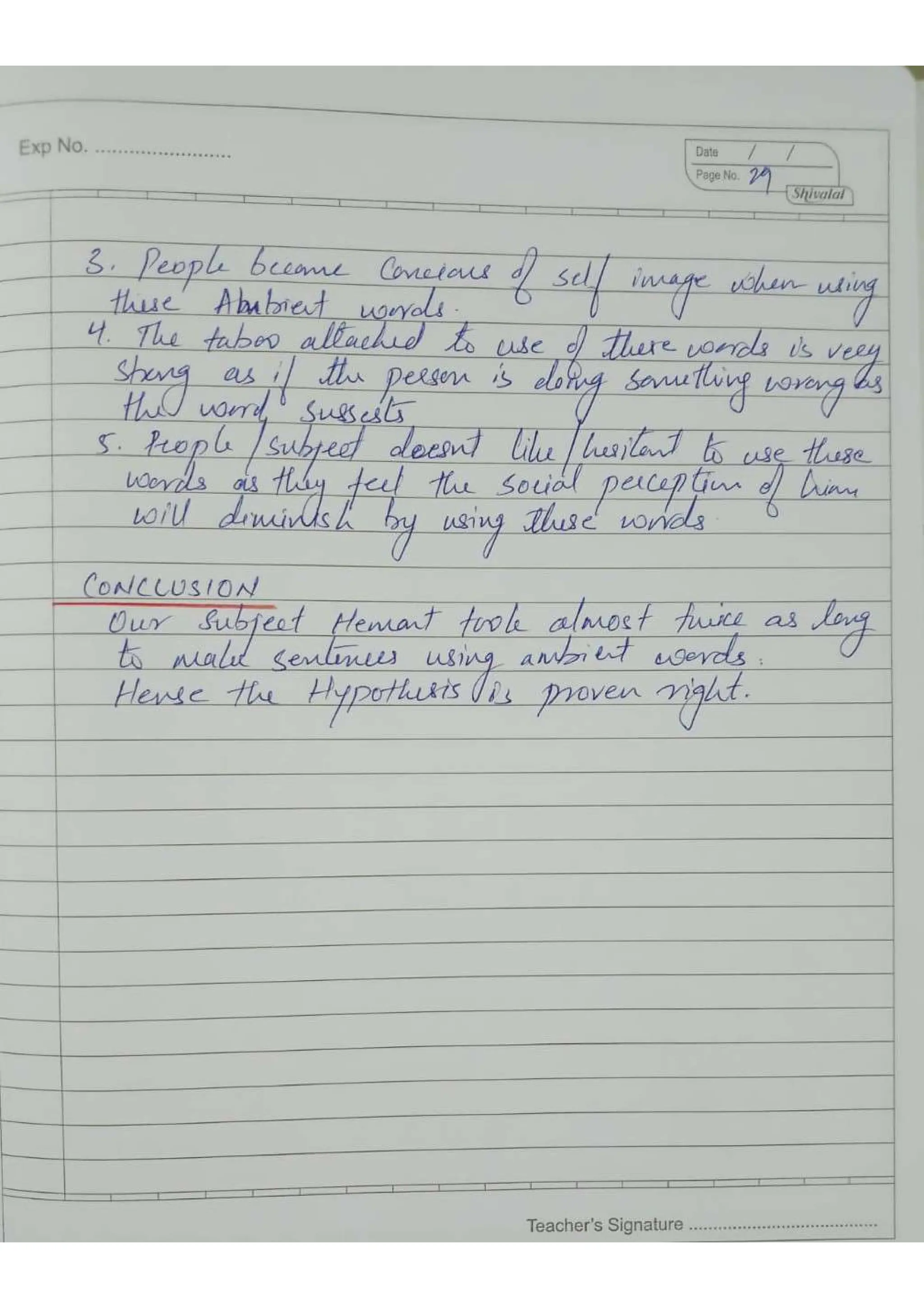 Experiment - Social Perception - Simple & Ambient Words | PDF