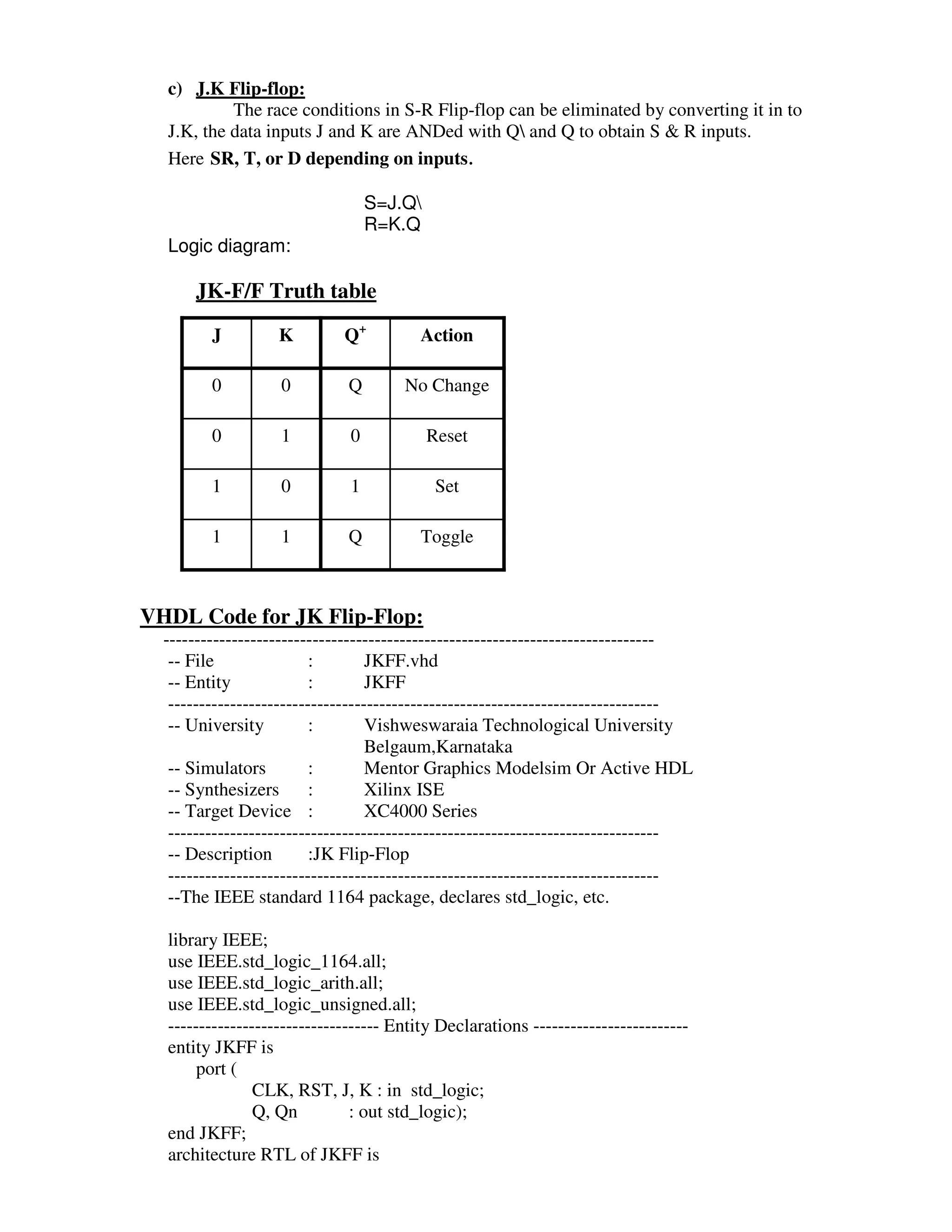 Experiment Write Vhdl Code For Realize All Logic Gates Pdf