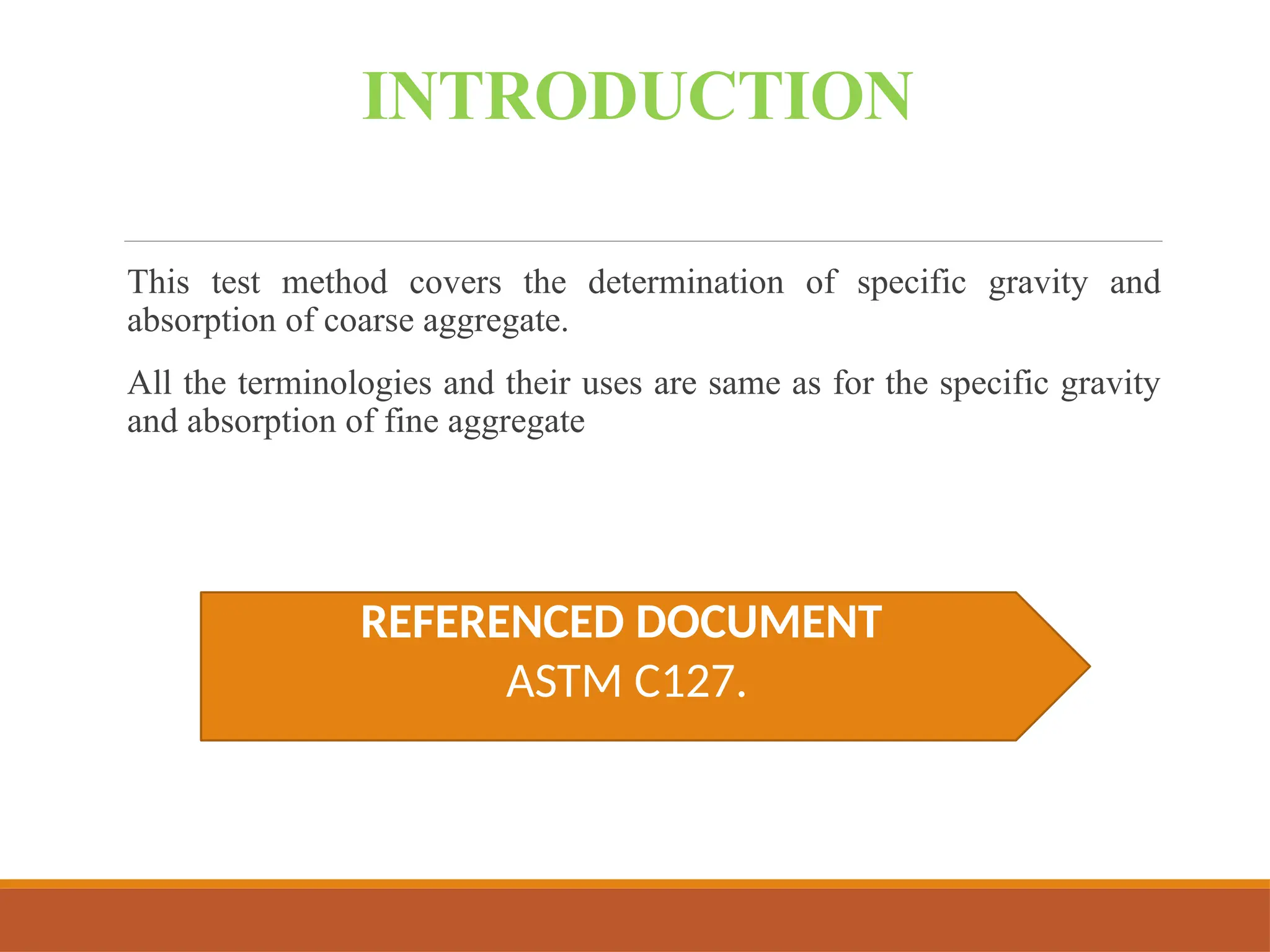 Experiment 02 Specific Gravity And Absorption Capacity Of Coarse Aggregate Pptx