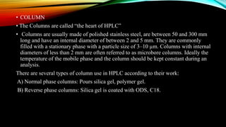 Demostration of HPLC Chromatography | PPTX
