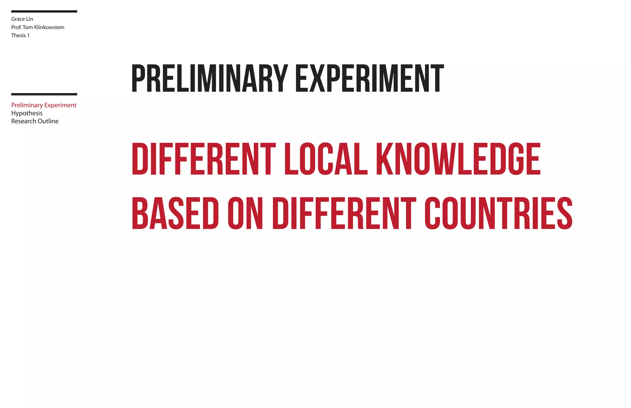 Preliminary Experiment | PDF