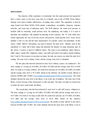 Noise monitoring | DOCX