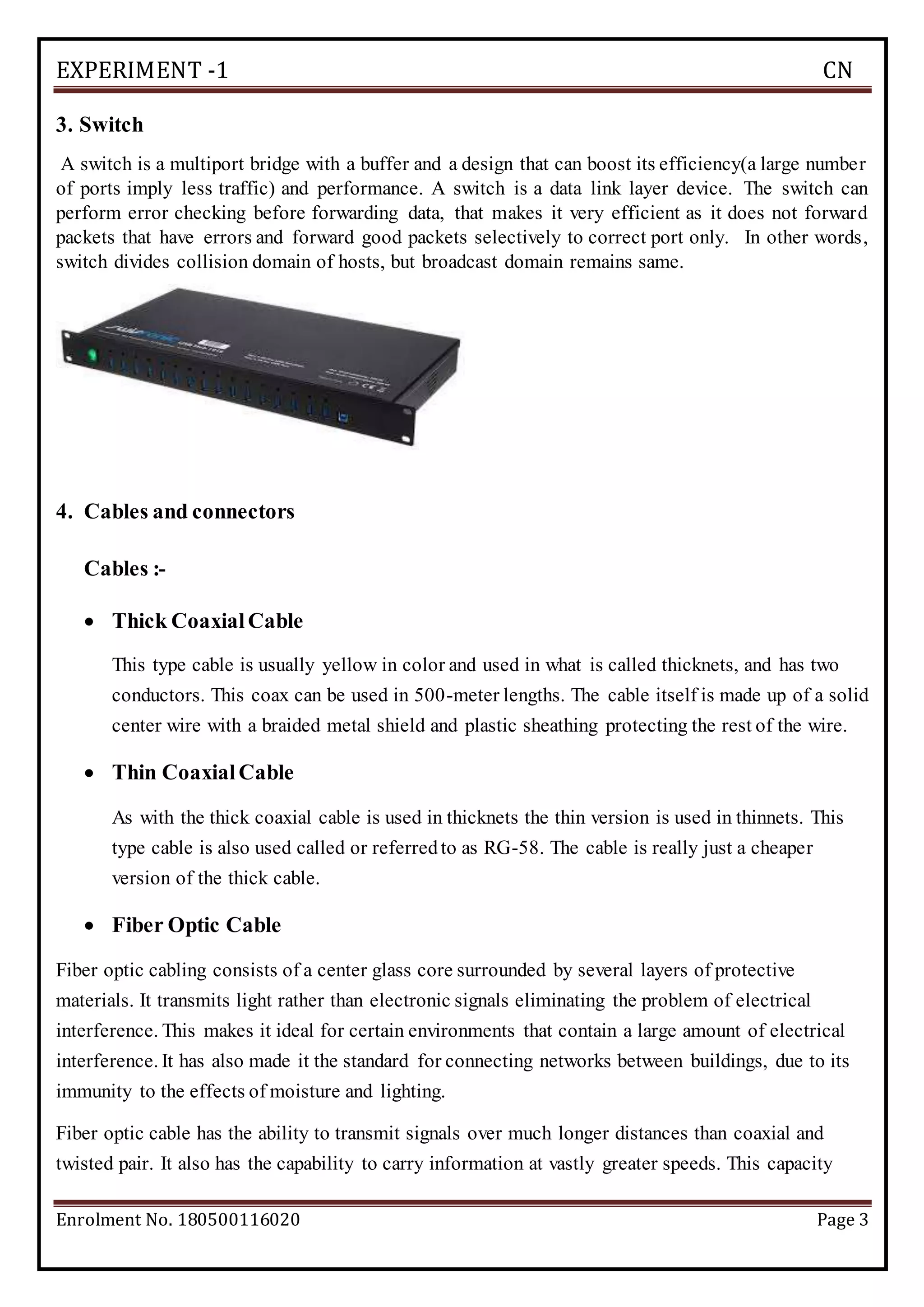 study about different network devices | DOCX